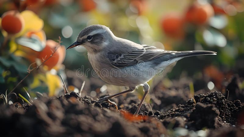 Bird Engaging in Natural Foraging Behavior: Image of Bird Digging in ...