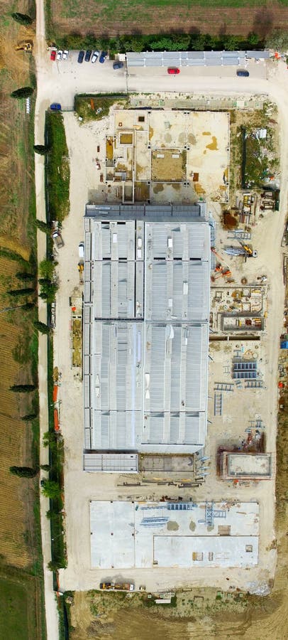 Bird Eye View of Building Site Stock Image - Image of concrete ...