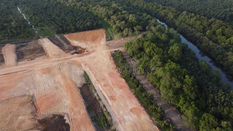 Top View of Deforestation, Destroyed Forest after Hurricane Stock ...