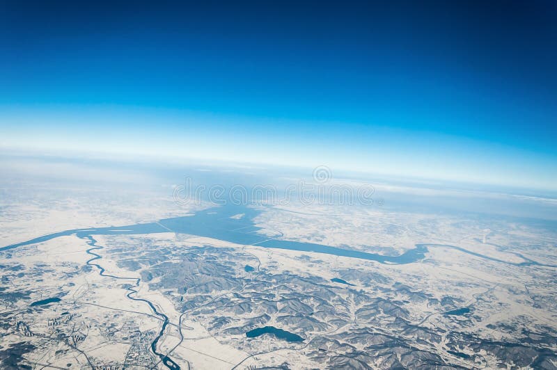 Bird Eye View stock photo. Image of mountain, flight - 53452950