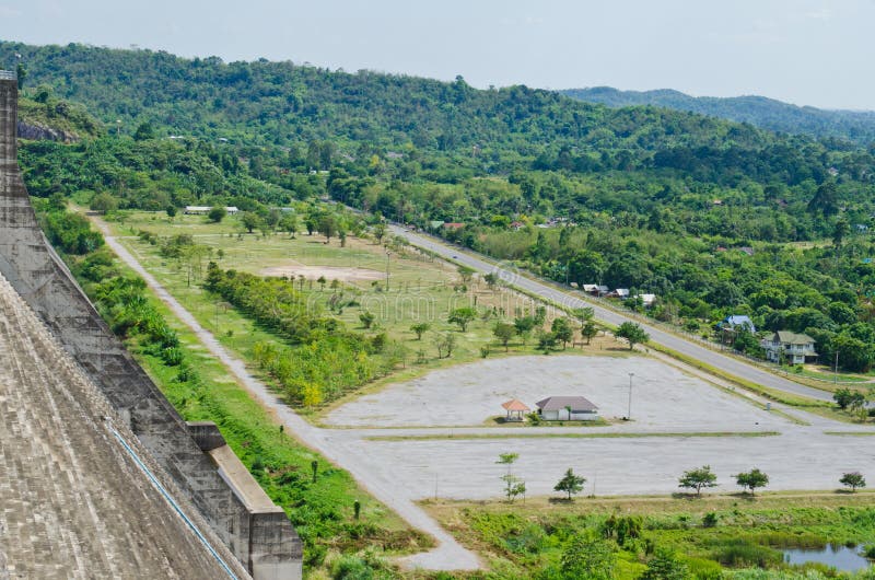 Bird Eye View of Khundanprakarnchon Dam Stock Photo - Image of topview ...