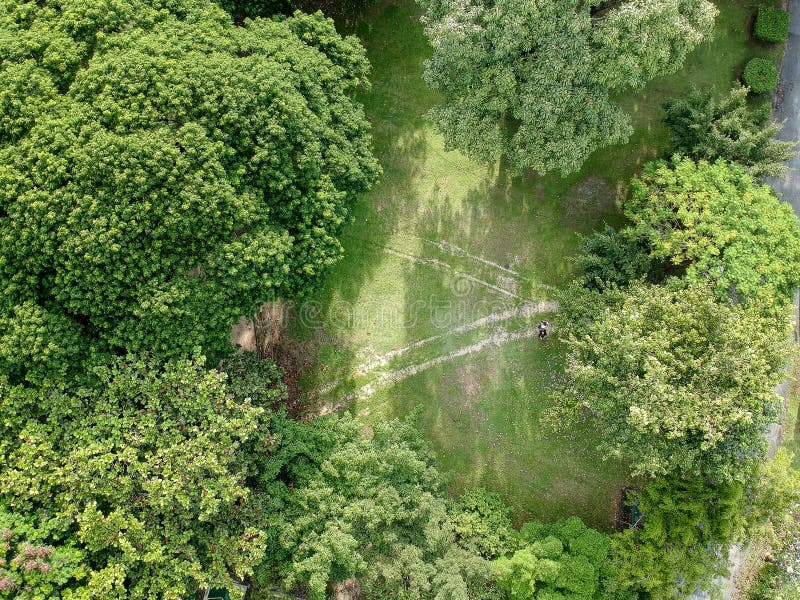 Bird Eye View Park at Thailand Stock Image - Image of environment ...
