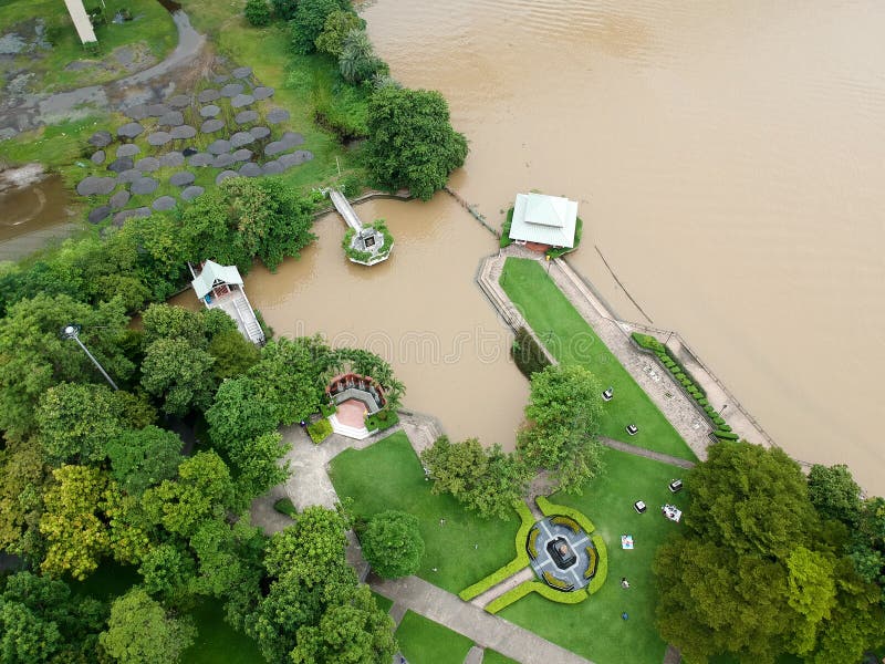 Bird Eye View Park at Thailand Stock Photo - Image of green ...