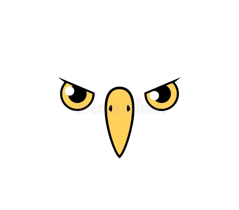 Bird face draw stock vector. Illustration of looking - 265880374