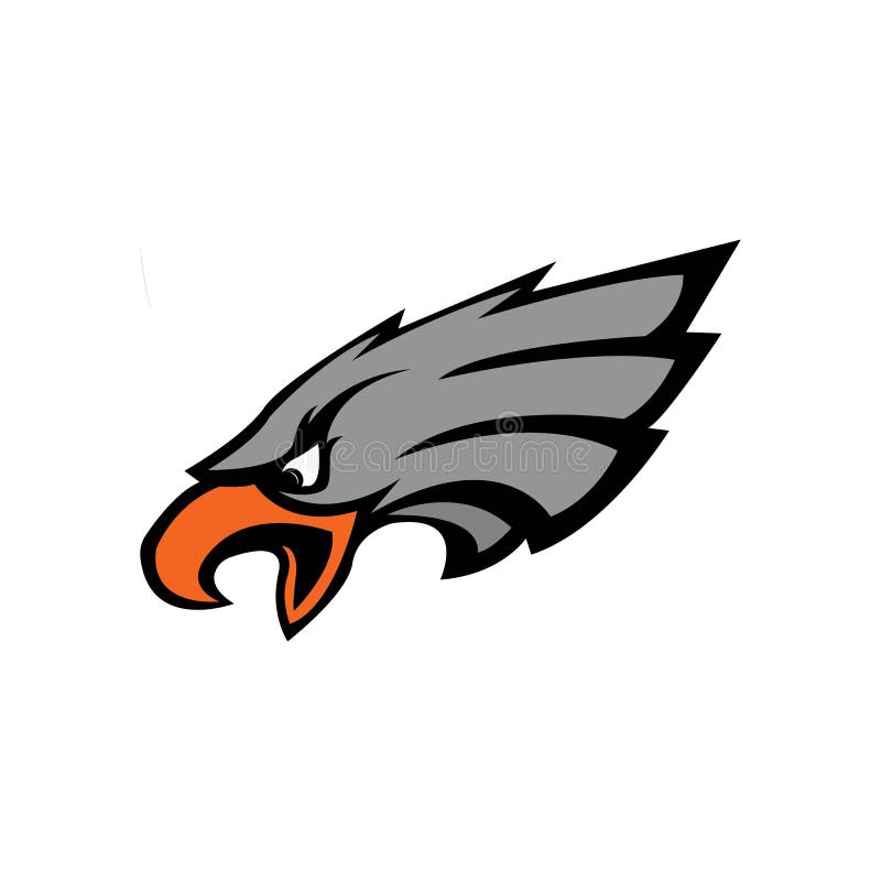 Bird Falcon and Logo Design, Eagle or Hawk Badge Emblem Stock Vector ...