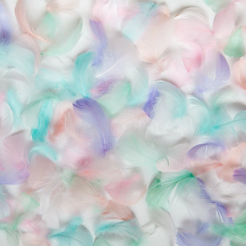 Bird Feather for Background Image. Beautiful Background from Multi ...