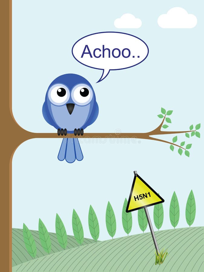 Bird flu stock vector. Illustration of foliage, h5n1 - 22970930