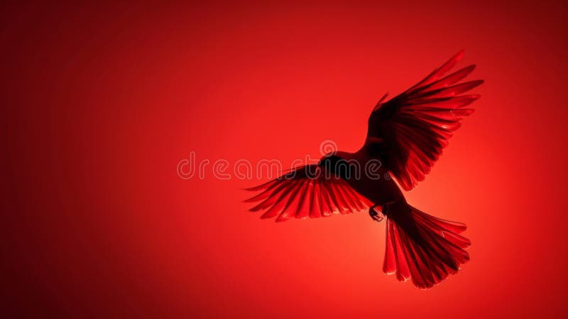 A Bird Flying in the Air with Its Wings Spread Out, AI Stock ...