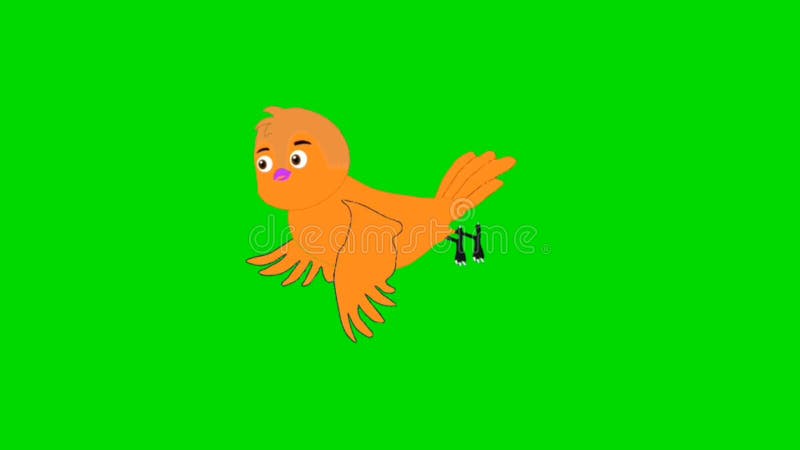 Bird Flying on a Green Screen Background, Perfect for Compositing ...
