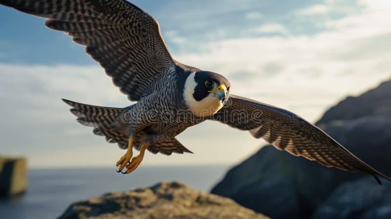 Bird flying over rocks stock photo. Image of birds, flying - 373530554