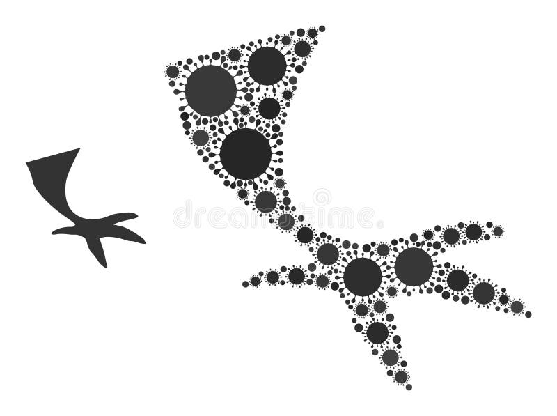 Bird Foot Icon - Contagious Composition Stock Vector - Illustration of ...