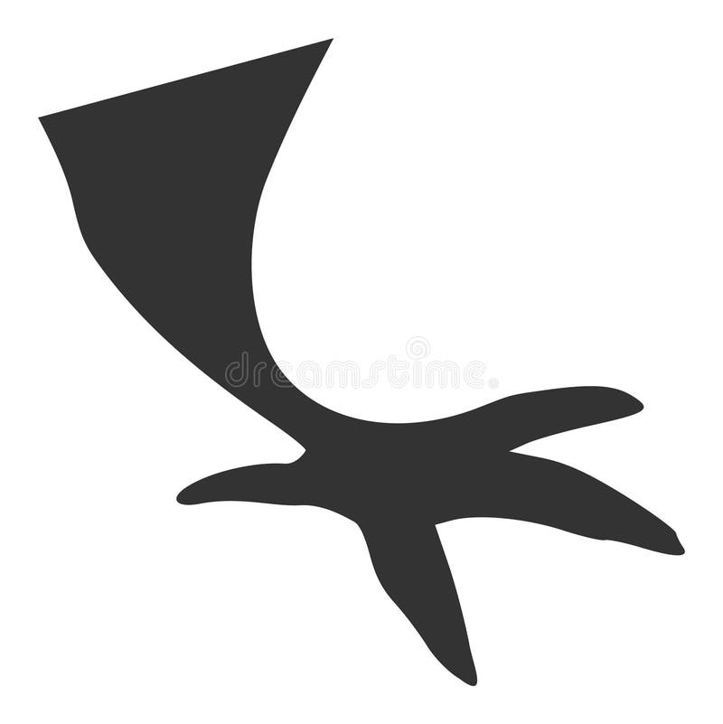 Bird Foot Vector Icon Flat Illustration Stock Vector - Illustration of ...