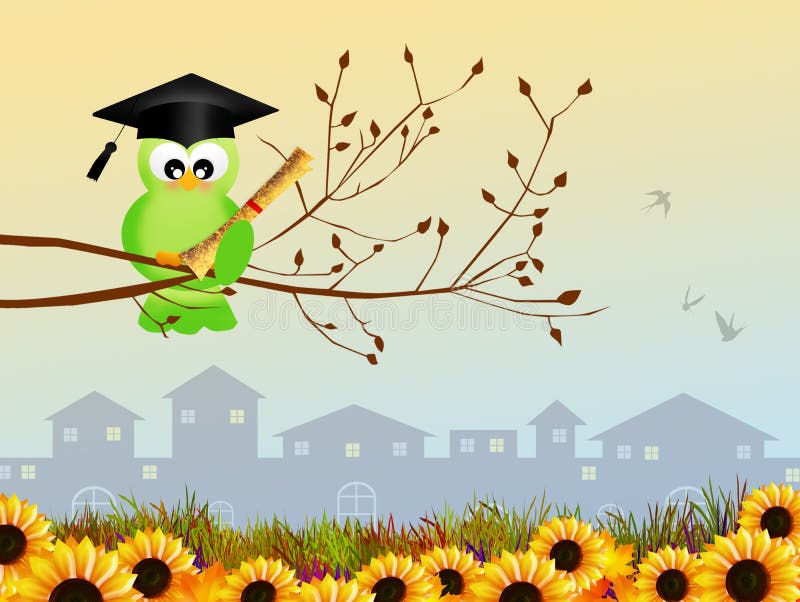 Blue Bird Graduation Cap Stock Illustrations – 90 Blue Bird Graduation ...