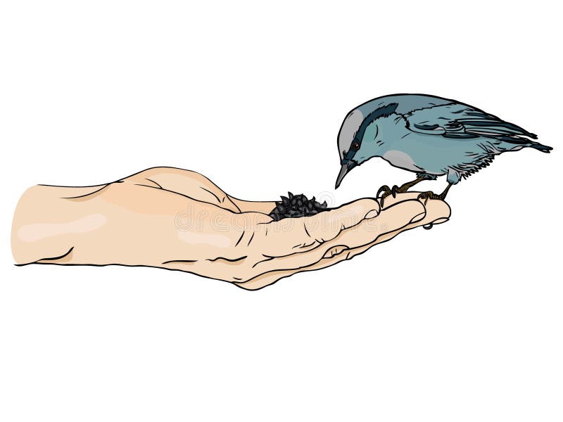 A Bird In The Hand Set Free 2 Stock Illustration - Illustration of ...