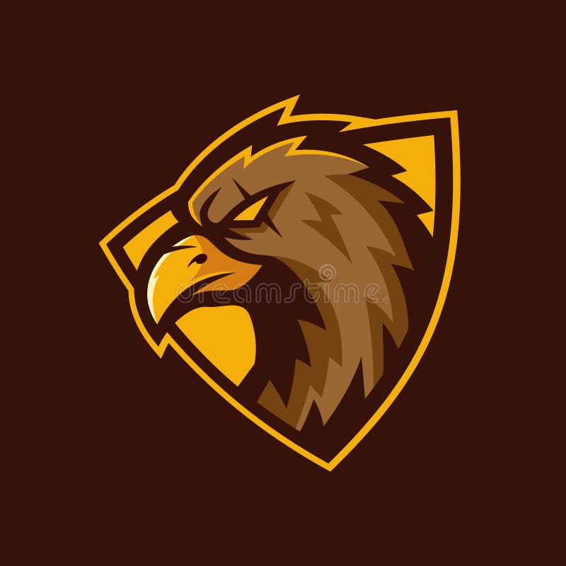 Hawk Head Sport Logo Design Stock Vector - Illustration of cool, hawk ...