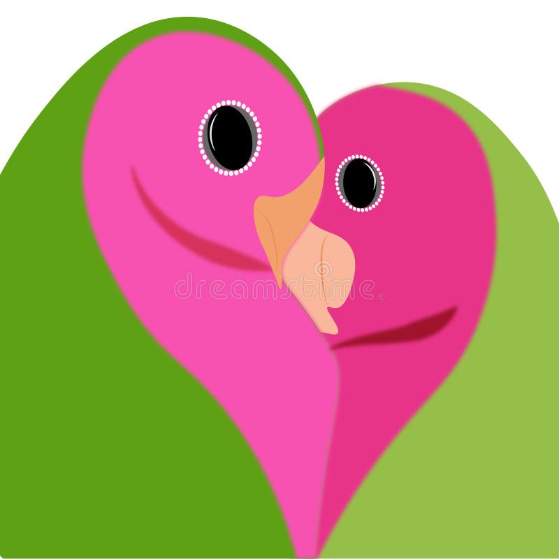 Bird with heart stock vector. Illustration of romantic - 270446428