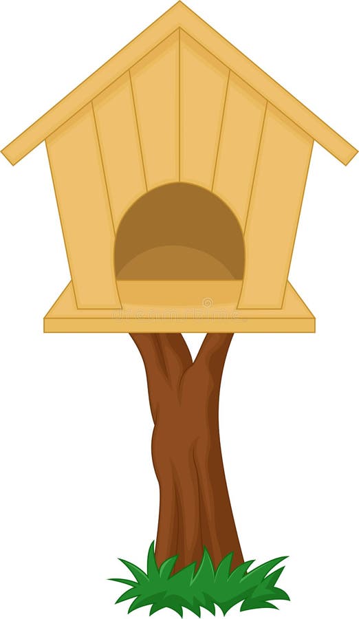 Bird house cartoon stock vector. Illustration of natural - 45750414