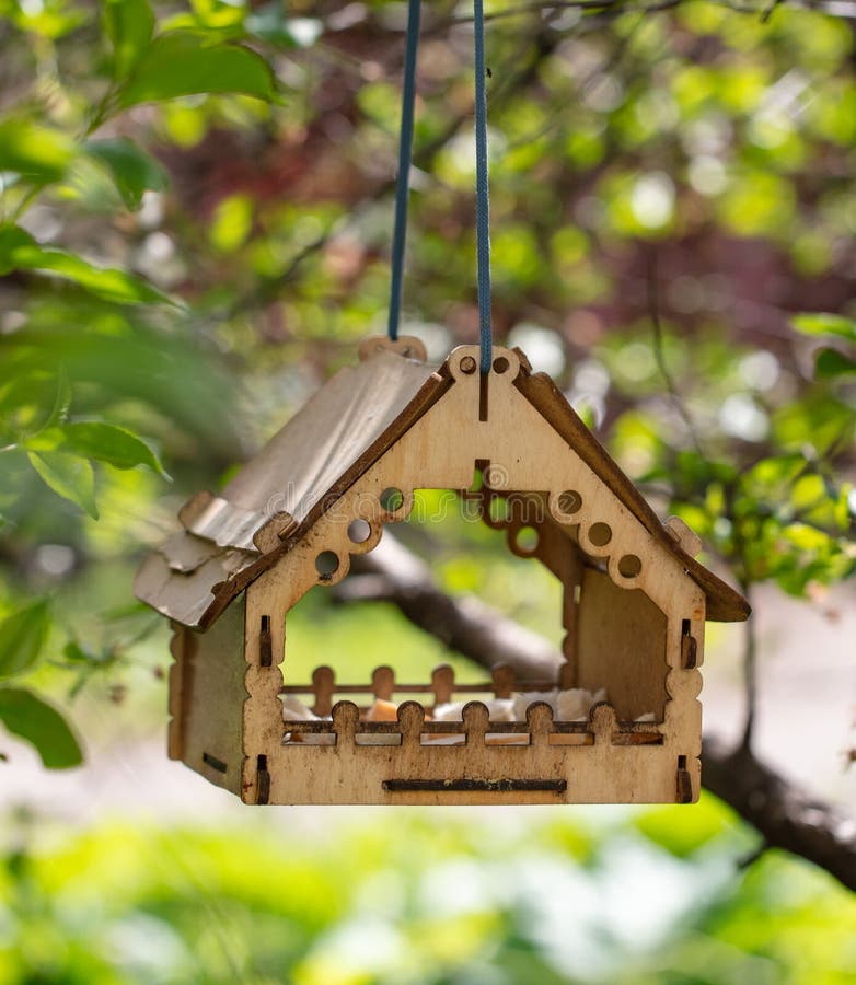 Bird House on a Tree in the Park. Stock Photo - Image of home, nature ...