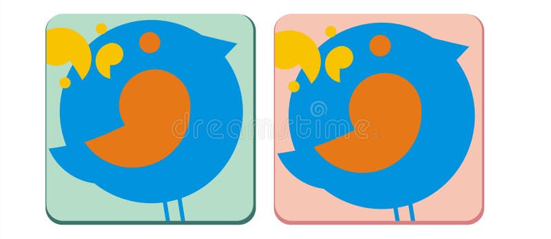 Bird icon stock illustration. Illustration of couple - 11579047