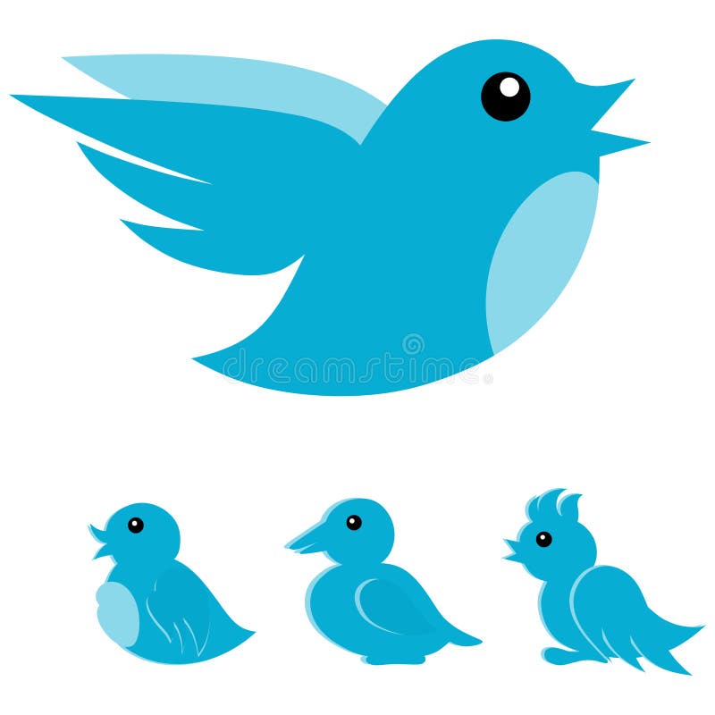 Bird Icon stock vector. Illustration of feather, sticker - 27238330