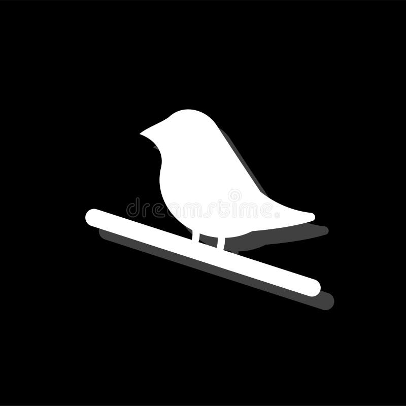 Bird icon flat stock illustration. Illustration of icon - 138015998