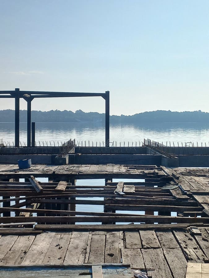 Bird Island Harbor in the Morning Stock Photo - Image of bird, island ...