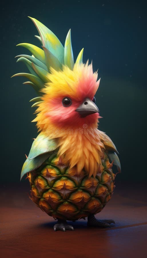 A bird with a large head stock illustration. Illustration of ...