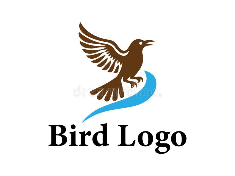 Bird logo design stock illustration. Illustration of graphic - 316193213