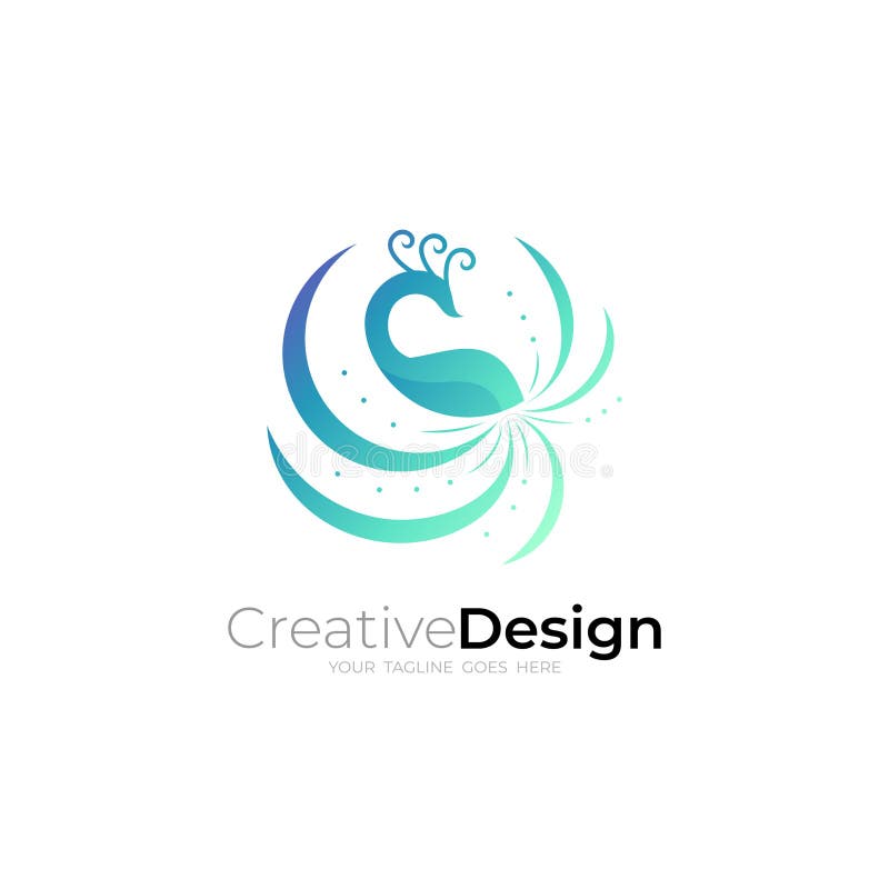 Beautiful Peacock Bird Icon Stock Illustrations – 2,230 Beautiful ...