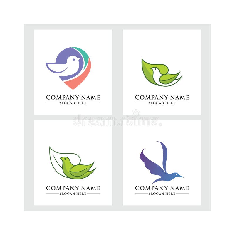 Bird Logo Template stock vector. Illustration of element - 252031260