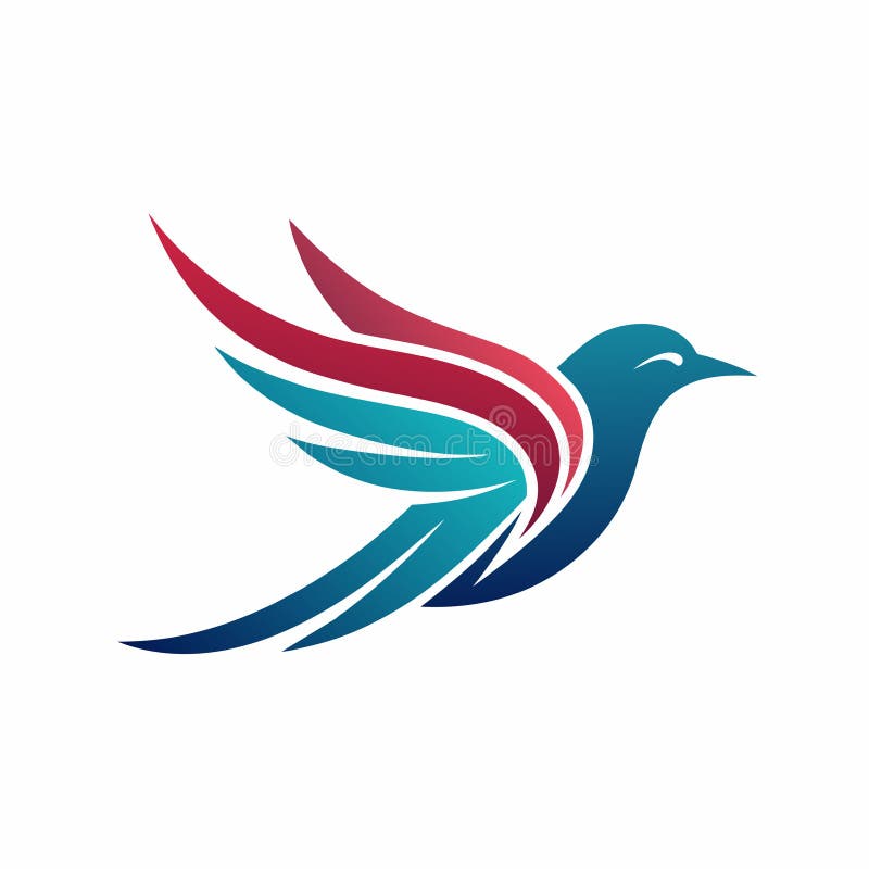 Bird Logo Vector Art Illustration with a Bird Icon Logo Silhouette ...