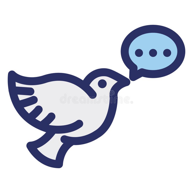 Bird, Love MessageBird Isolated Vector Icon Which Can Easily Modify or ...
