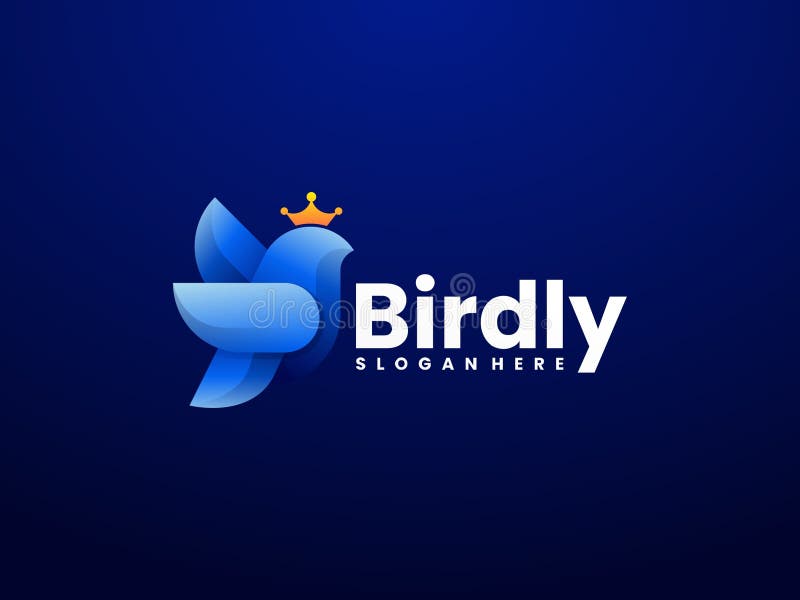 Bird king logo stock vector. Illustration of fauna, bird - 278575069