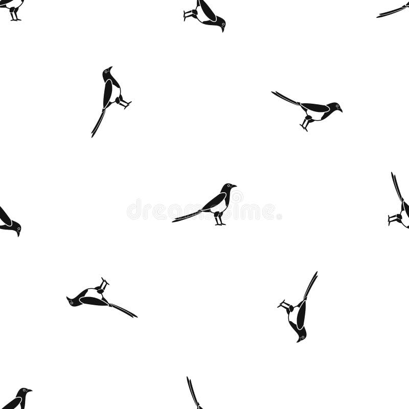 Bird Magpie Icon, Outline Style Stock Vector - Illustration of isolated ...