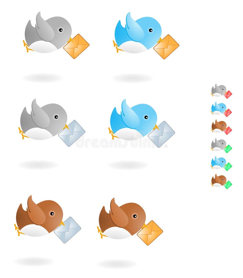 Email stock illustration. Illustration of envelop, attachment - 14351501