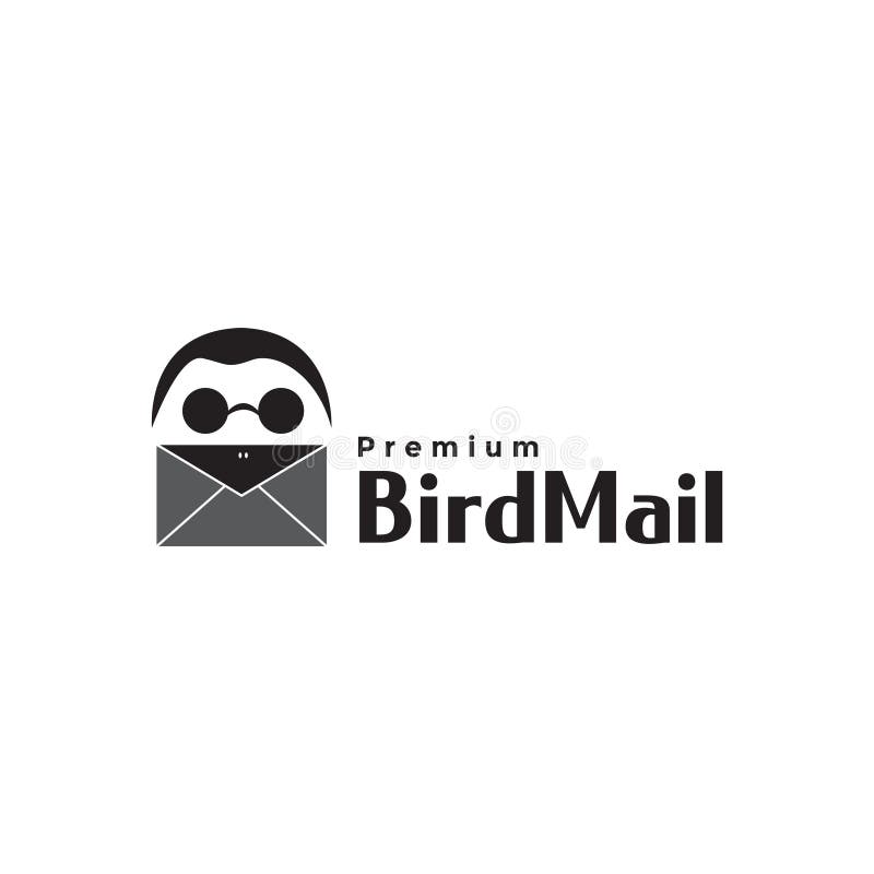 Bird with Mail Logo Symbol Icon Vector Graphic Design Illustration Idea ...