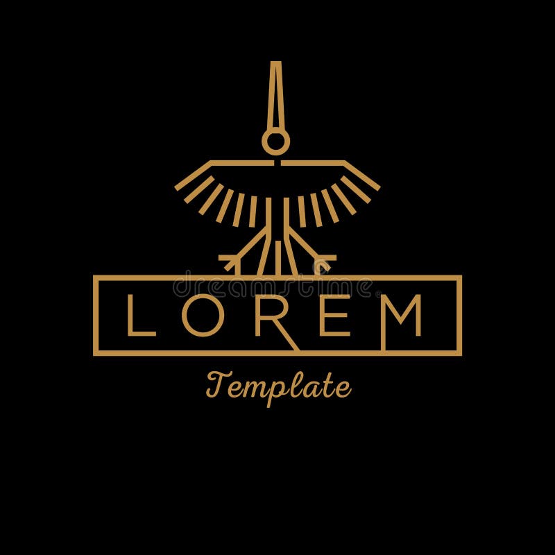 Bird Minimal Sign Vector Design Stock Illustration - Illustration of ...