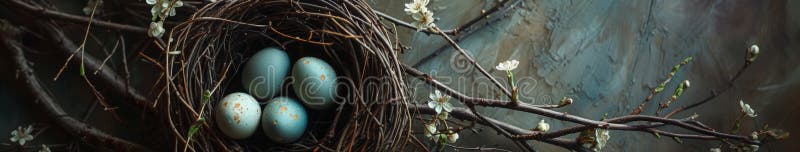 Bird Nest with Three Eggs stock illustration. Illustration of biology ... Bird Nest with Three Eggs stock illustration. Illustration of biology ...