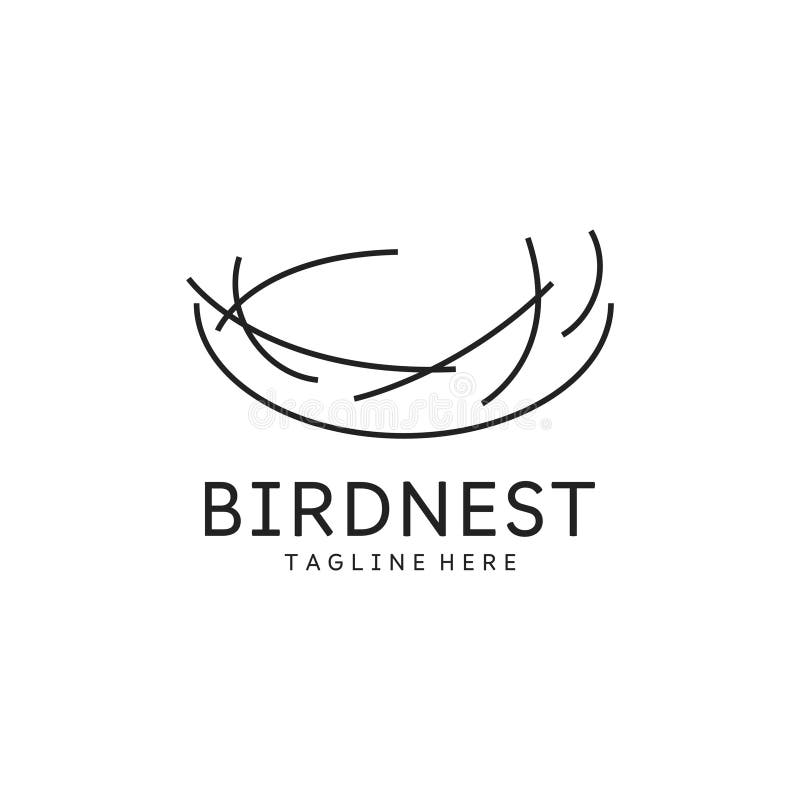Bird Nest Logo Template Vector Illustration Stock Vector - Illustration ...