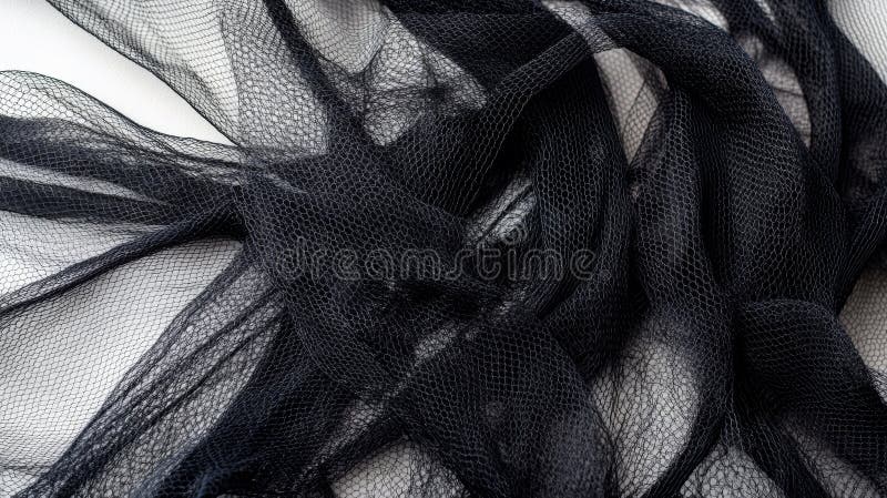 Bird Netting Photographed from Above with Clear Details Against a White ...