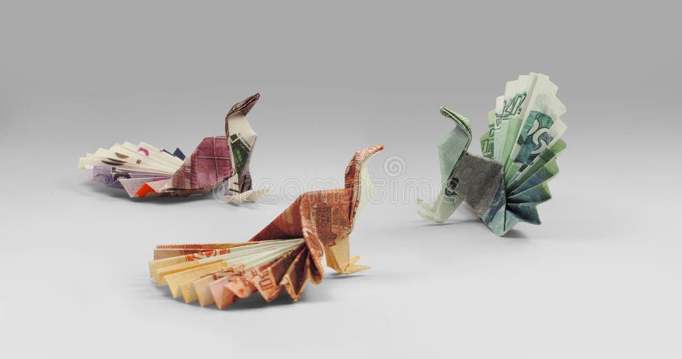 Euro Origami Bird Banknotes Stock Photos - Free & Royalty-Free Stock ...