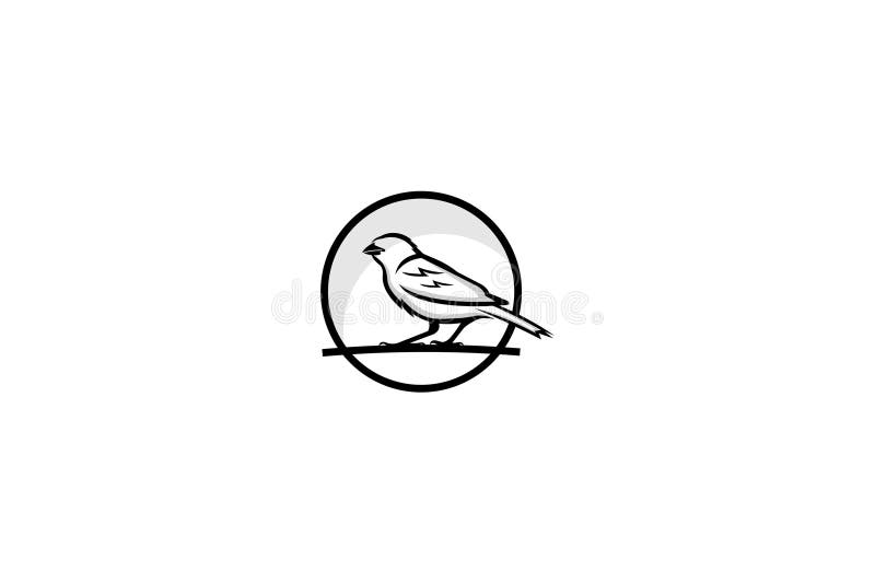 Bird Outline Circle Design Wildlife Feather Graphic Design Silhoutte ...