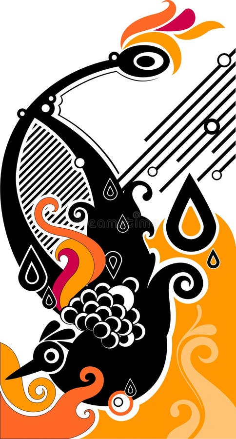 Gothic fish stock vector. Illustration of graphic, gothic - 2964456