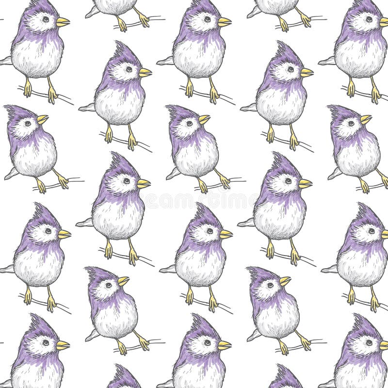 Bird pattern stock vector. Illustration of wallpaper - 47308161
