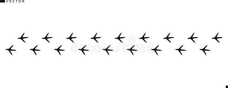 Bird paw prints vector stock illustration. Illustration of animal ...