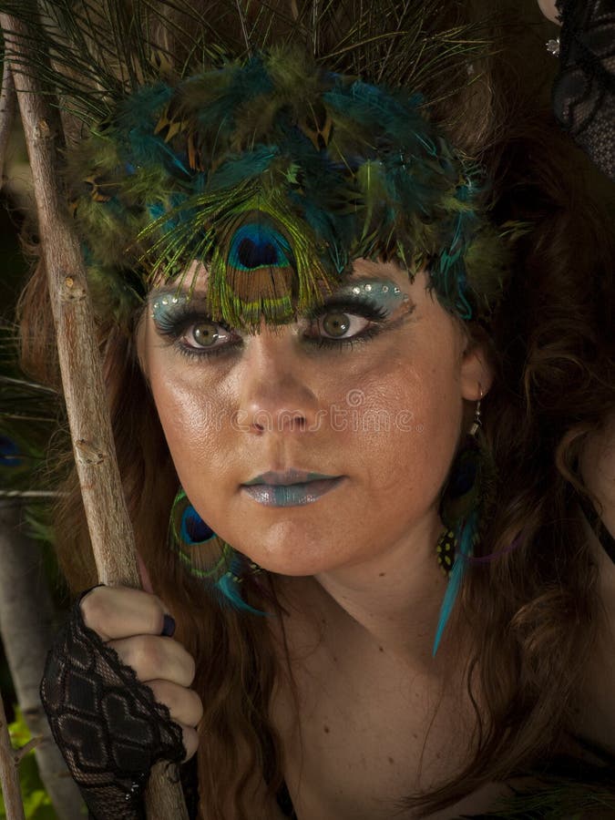 Bird People stock photo. Image of forest, year, woman - 24534872