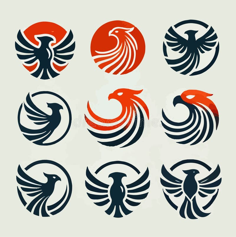 Bird, Phoenix, Hawk, Eagle, Circle Wings Logo Symbol, Creative ...