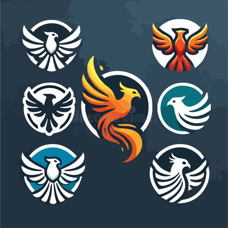 Bird, Phoenix, Hawk, Eagle, Circle Wings Logo Symbol, Creative ...
