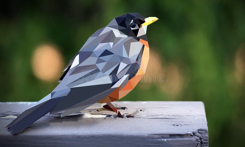 The bird polygon art stock illustration. Illustration of polygon - 78847644