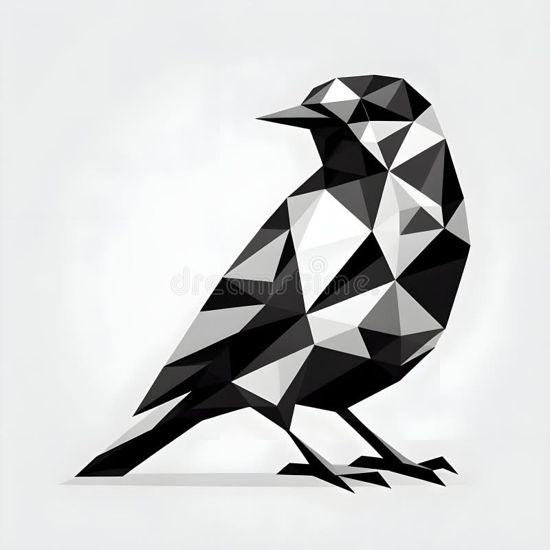 Bird polygon illustration. stock illustration. Illustration of modern ...